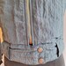 DEADSTOCK Teal Blue Crumpled Designer Bomber Jacket Minimalist Cropped ...