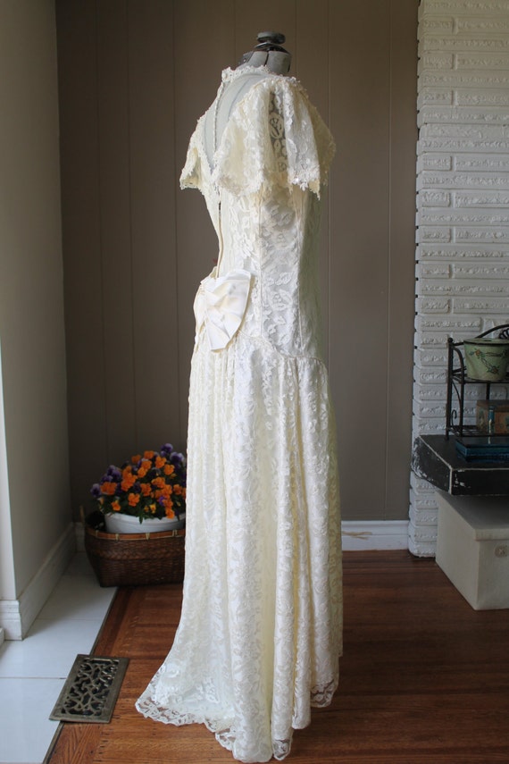 Edwardian Victorian French Basque Ilusion Neckline Be… - Gem