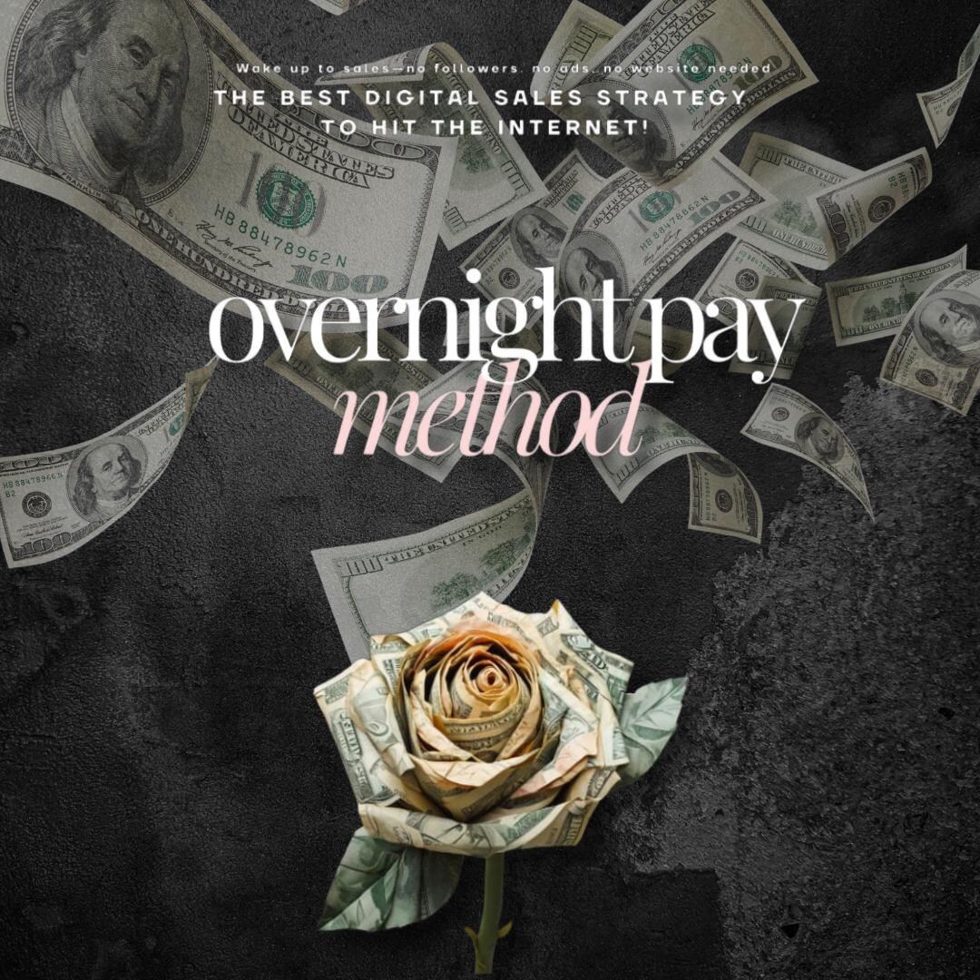 Overnight Pay Method: Digital Guide to Earning While You Sleep - Etsy