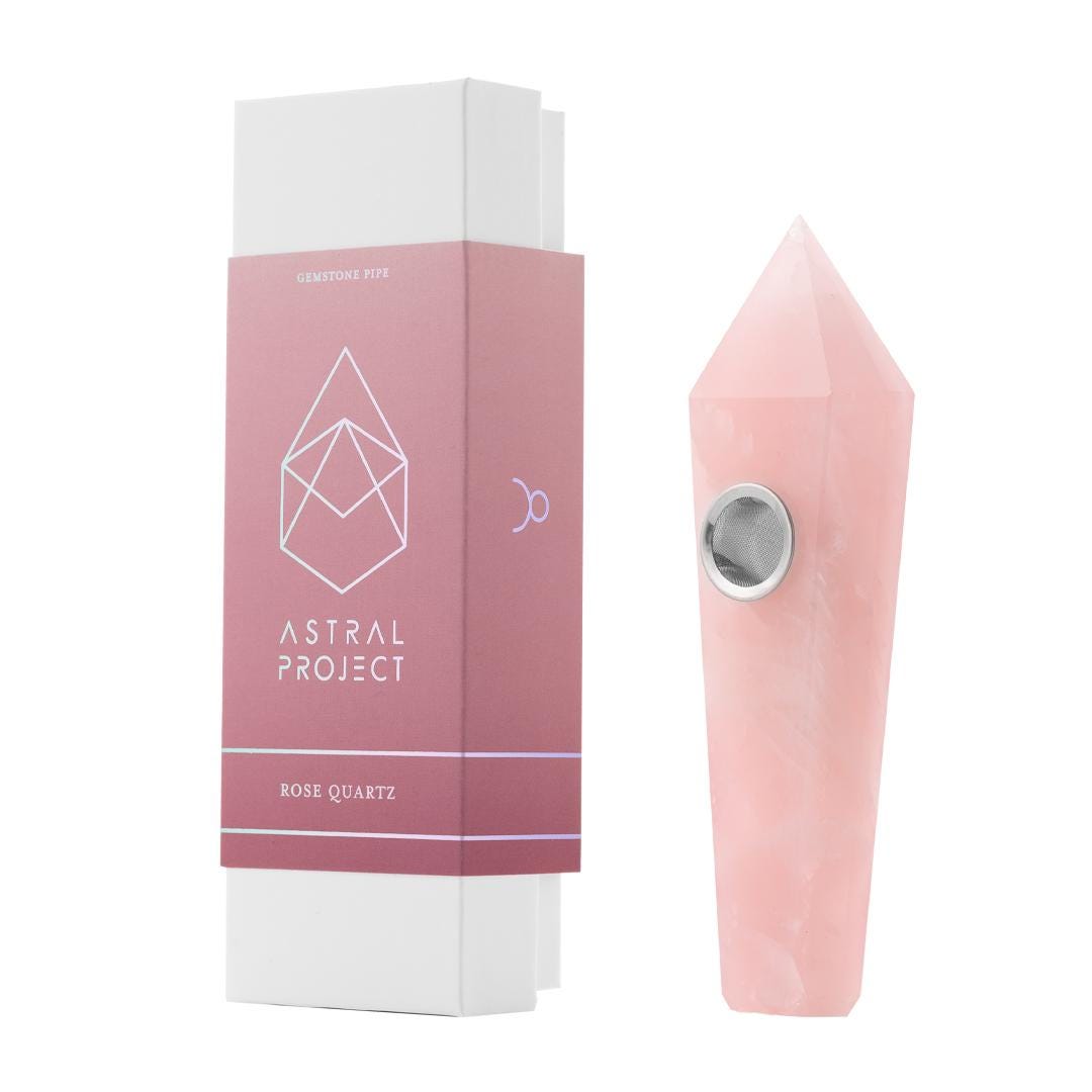 Astral Project Natural Genuine Gemstone Pipe, Handmade Smoking Pipe ...