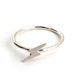 Sterling Silver Lightening Bolt Stacker Handmade Dainty Stacking Ring ...