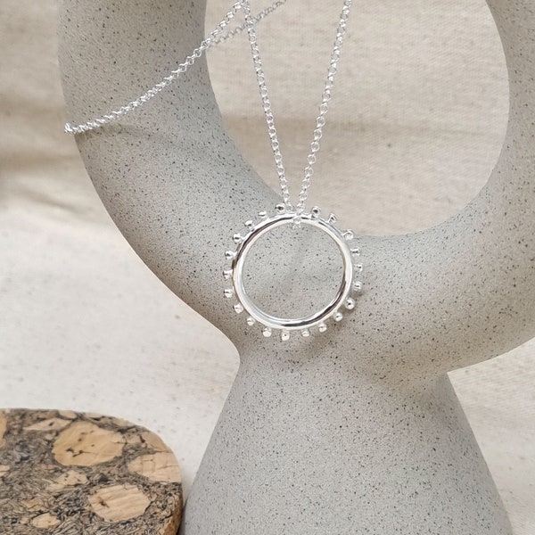 Silver Pendant Necklace - Etsy UK