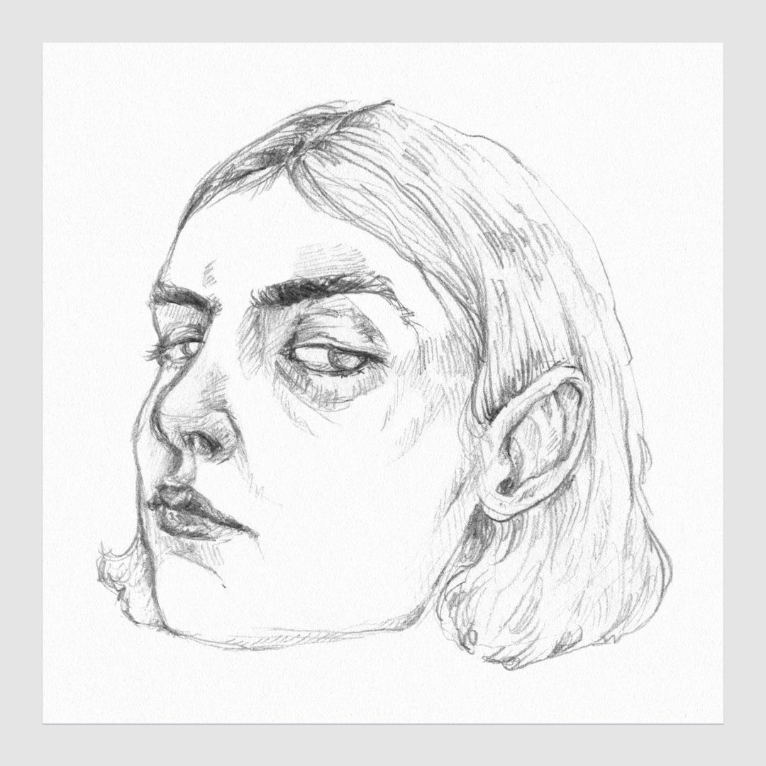 Side Eye - Girl Portrait - Signed Fine Art Print - Etsy