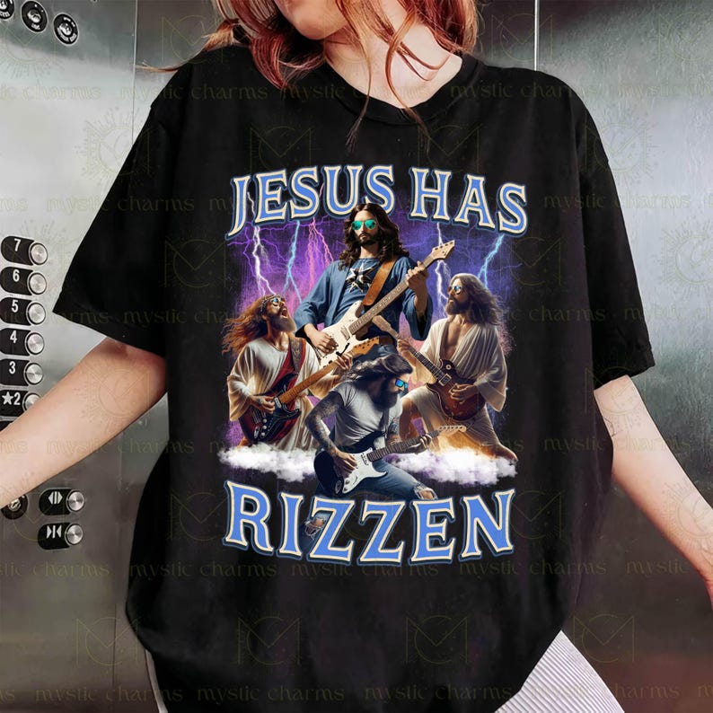 Retro 90s Jesus Has Rizzen PNG, Retro Graphic Bootleg Png - Easter PNG ...