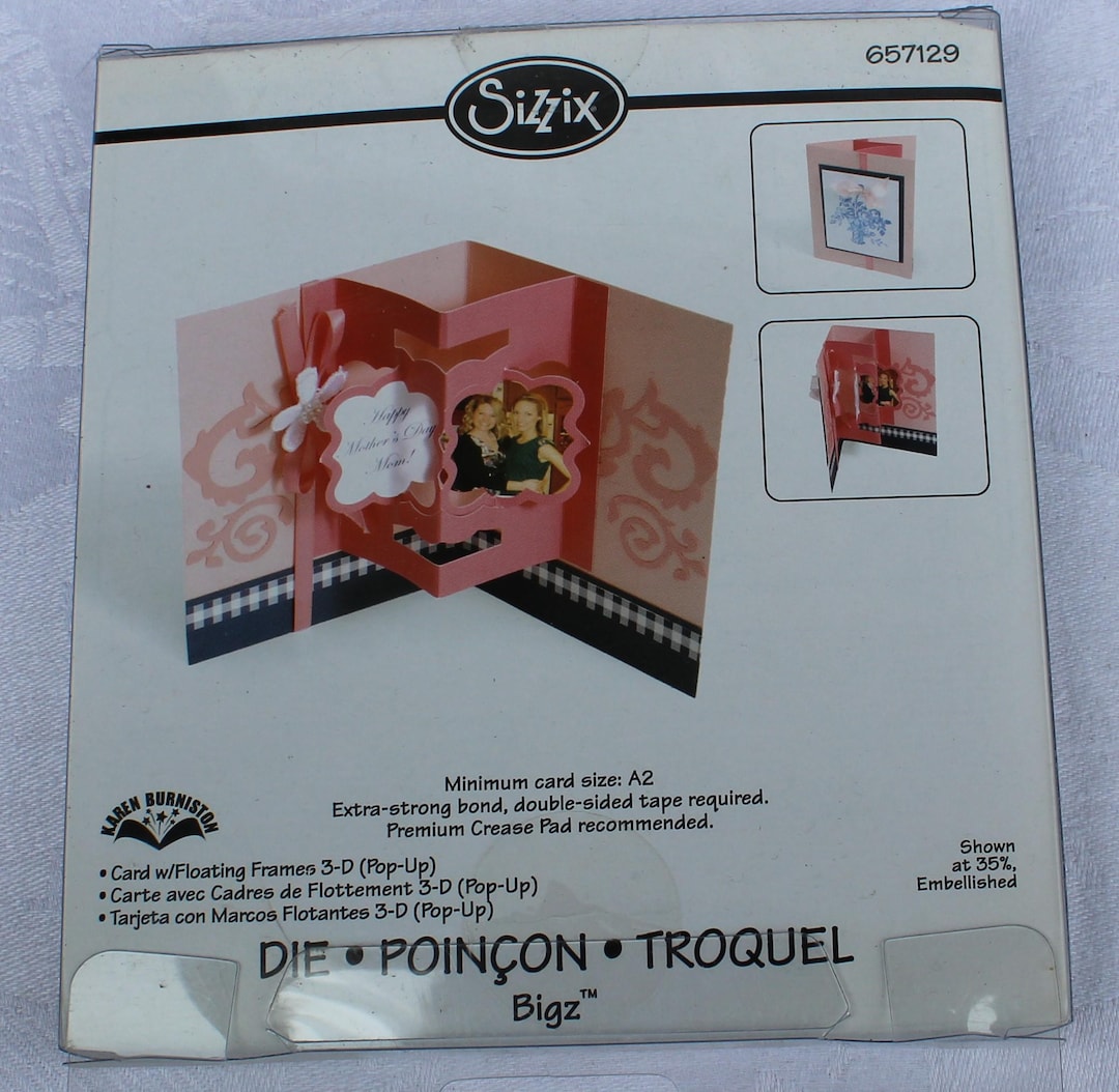 Sizzix Bigz Floating Frames Card Die (model 657129) - Etsy