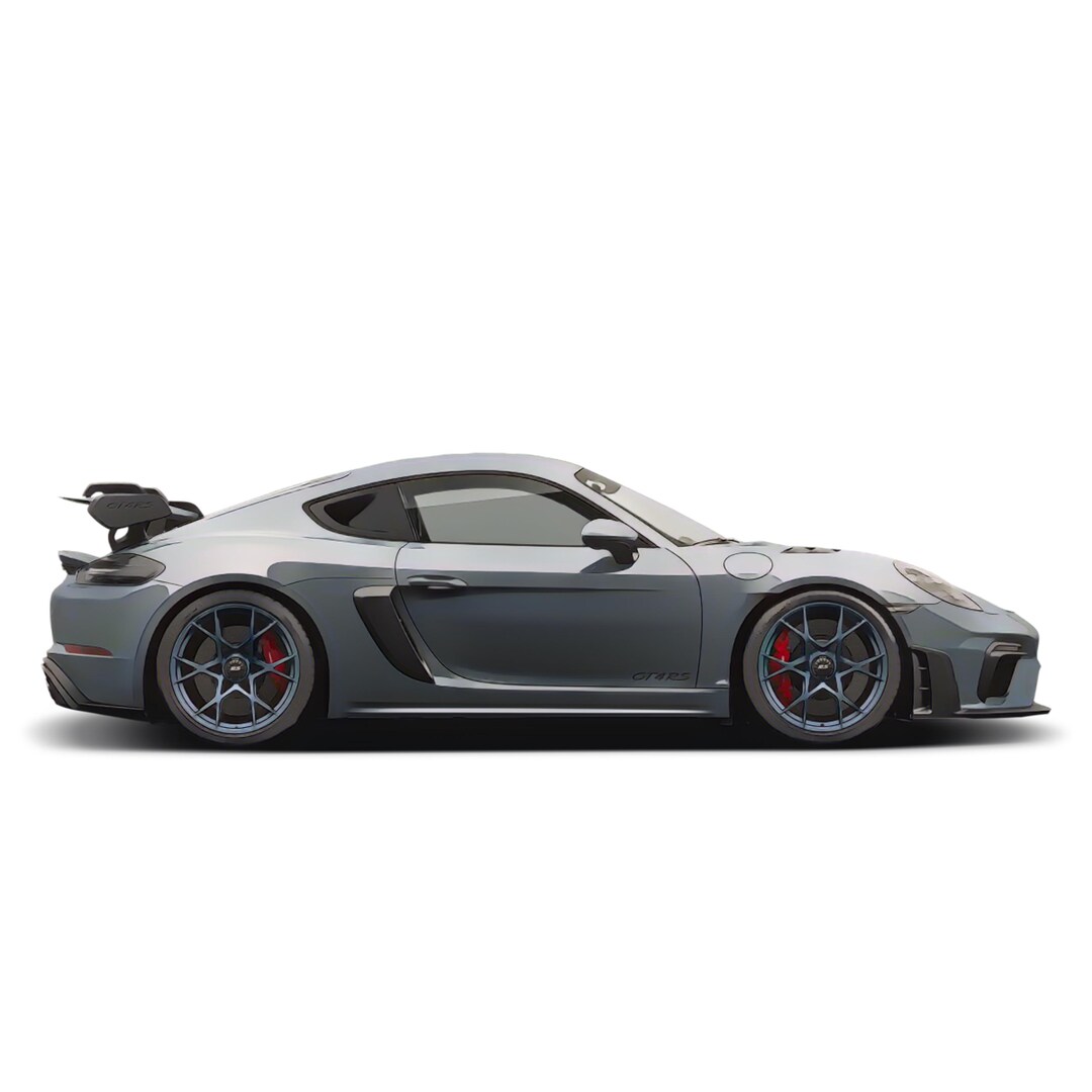 718 Cayman GT4 RS Drawing PNG - High-resolution Transparent Clipart for ...