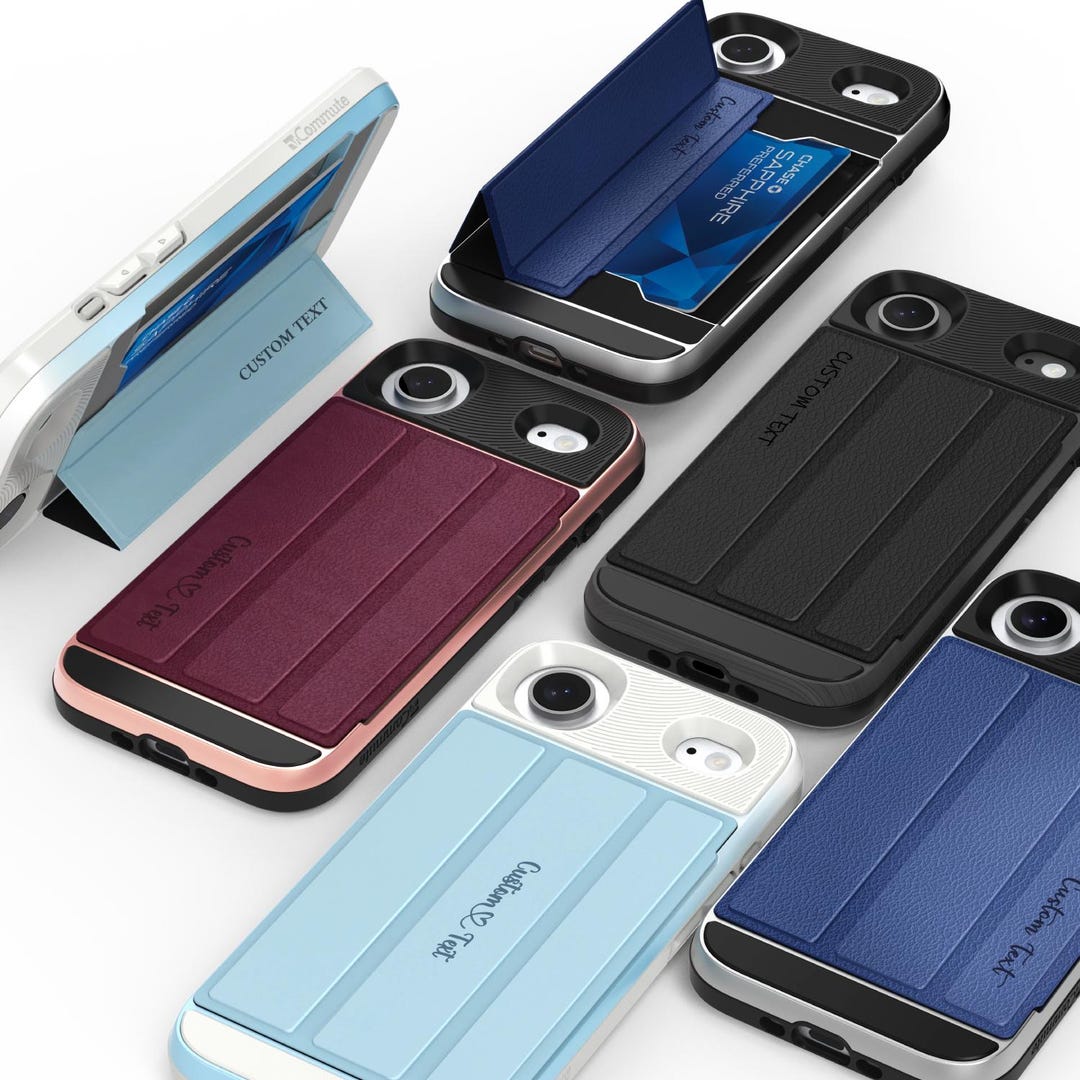 Vena Vcommute Leather Wallet Card Slot Kickstand Case for Apple iPhone ...