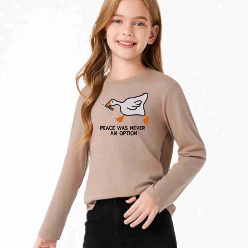 Peace Was Never an Option – Goose Knife Embroidery Design - Etsy
