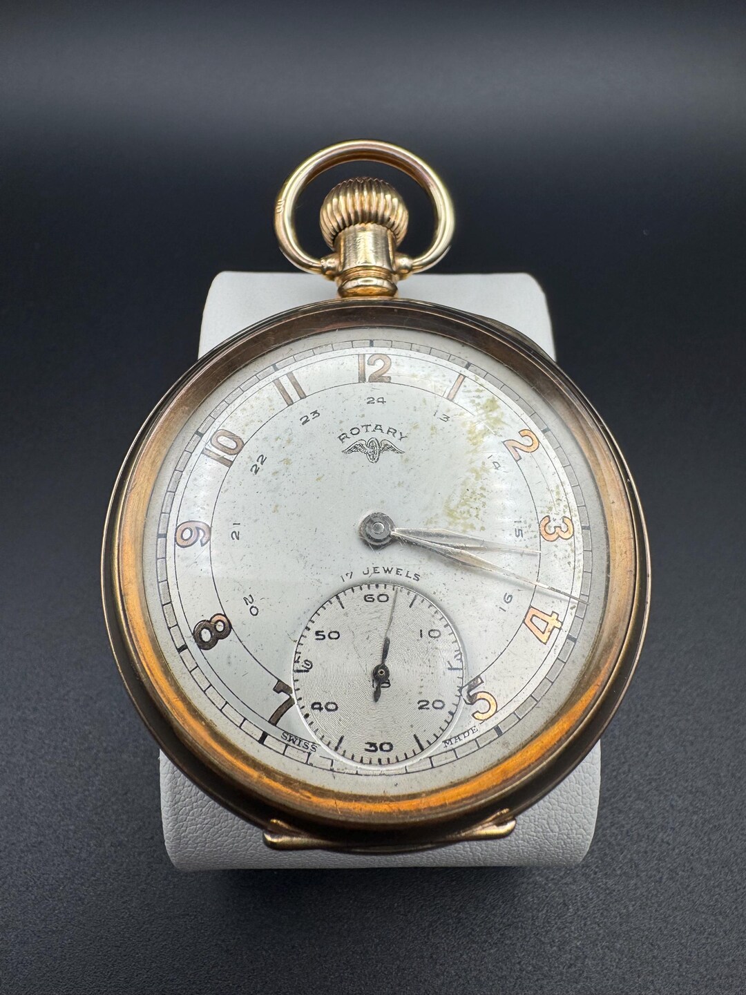Rotary Gold Pocket Watch - Etsy