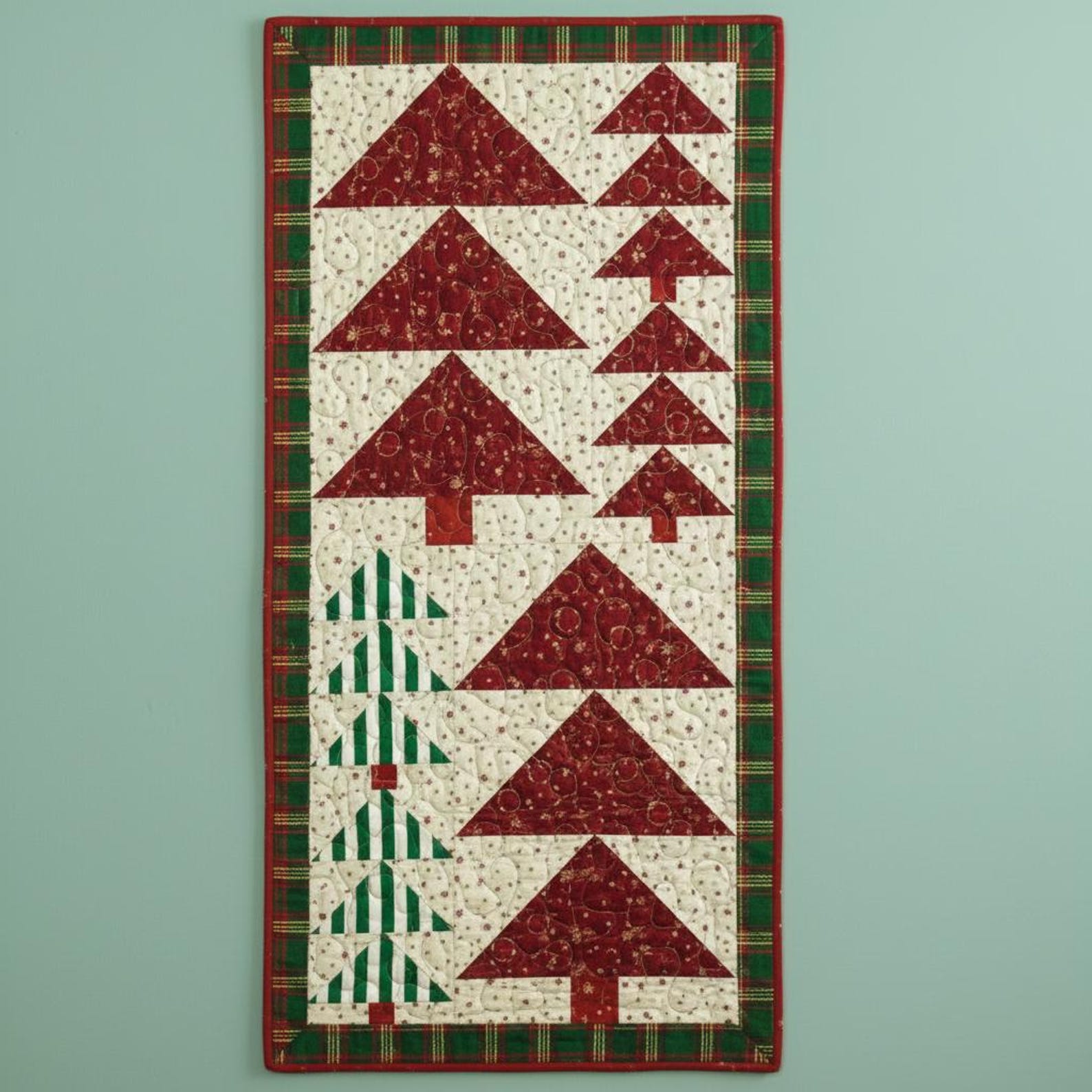Christmas Tree Quilt Pattern, Scrappy Forest Wall Hanging (PDF Pattern ...