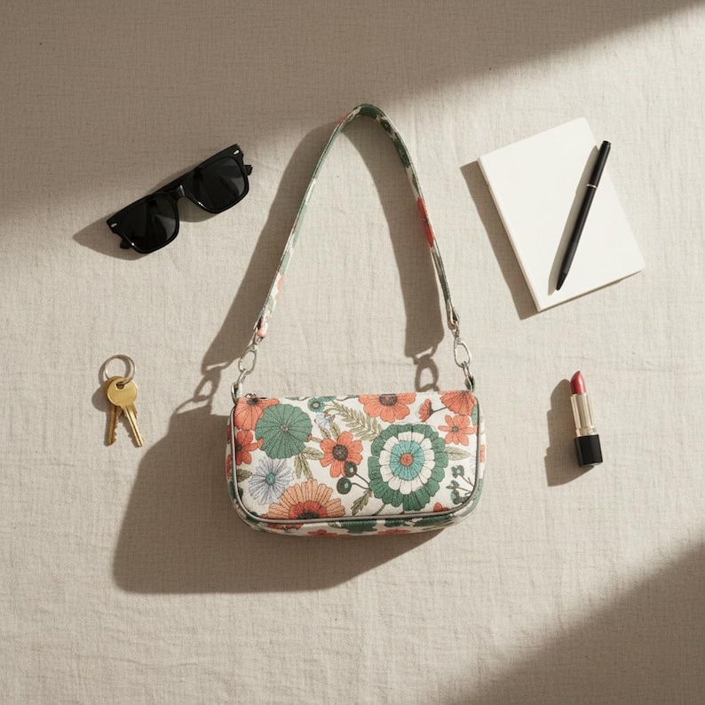 Baguette Bag PDF Sewing Pattern Beginner Friendly Crossbody Shoulder ...