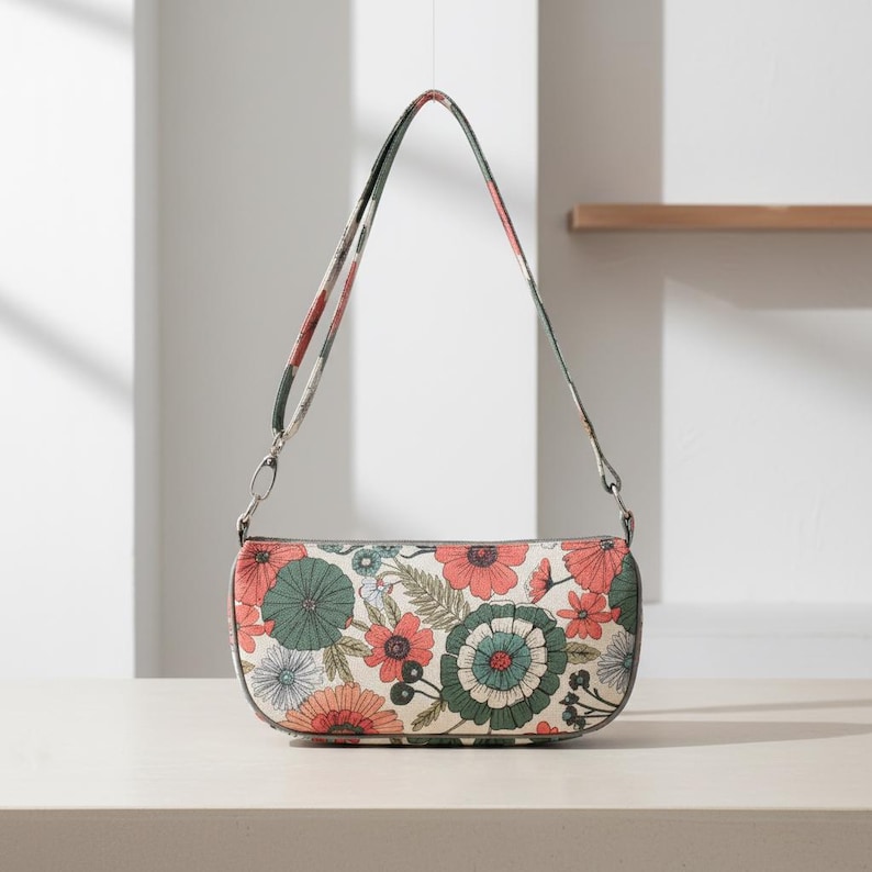 Baguette Bag PDF Sewing Pattern Beginner Friendly Crossbody Shoulder ...