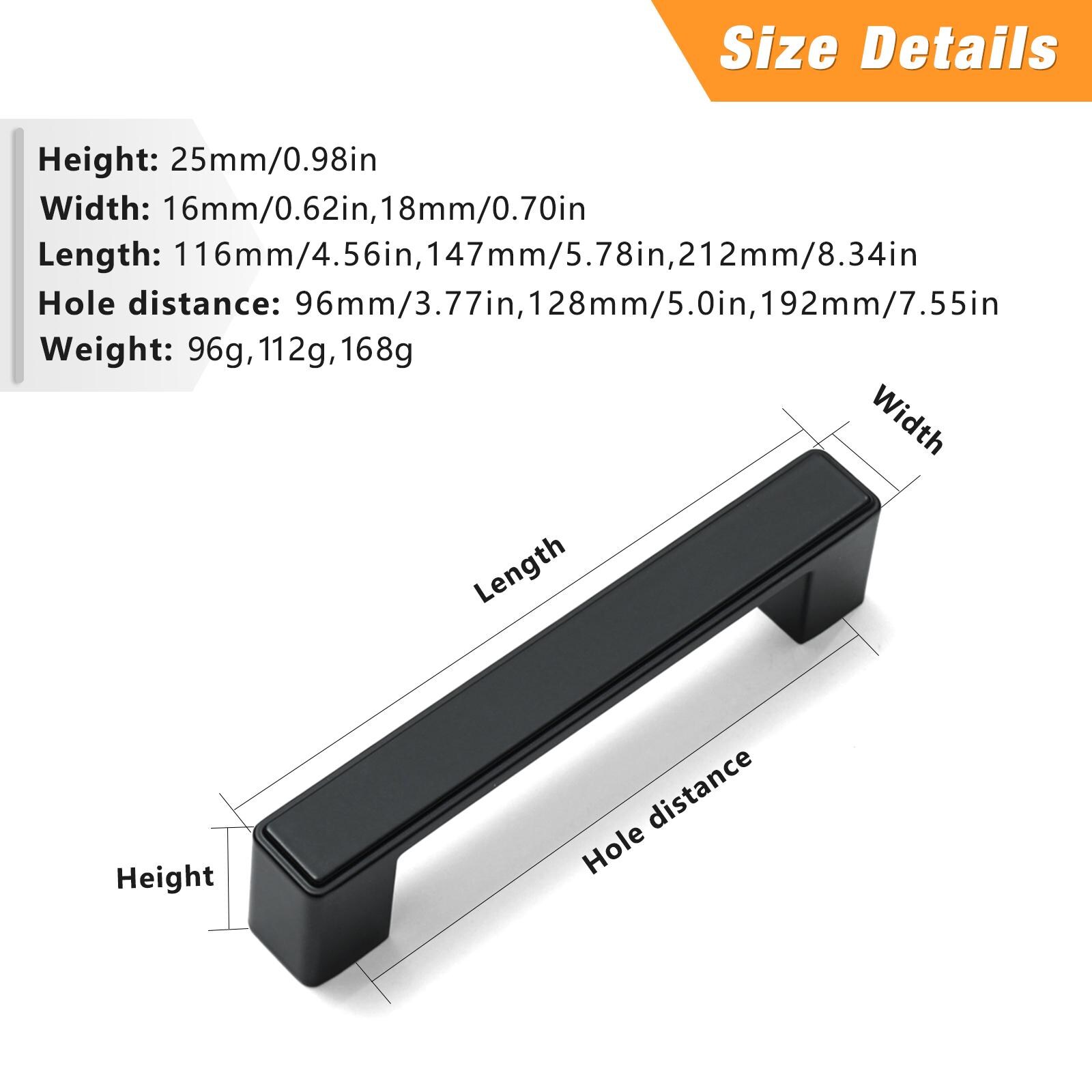 Matte Black Minimalist Cabinet Handle A Modern Drawer Pull for Kitchens ...