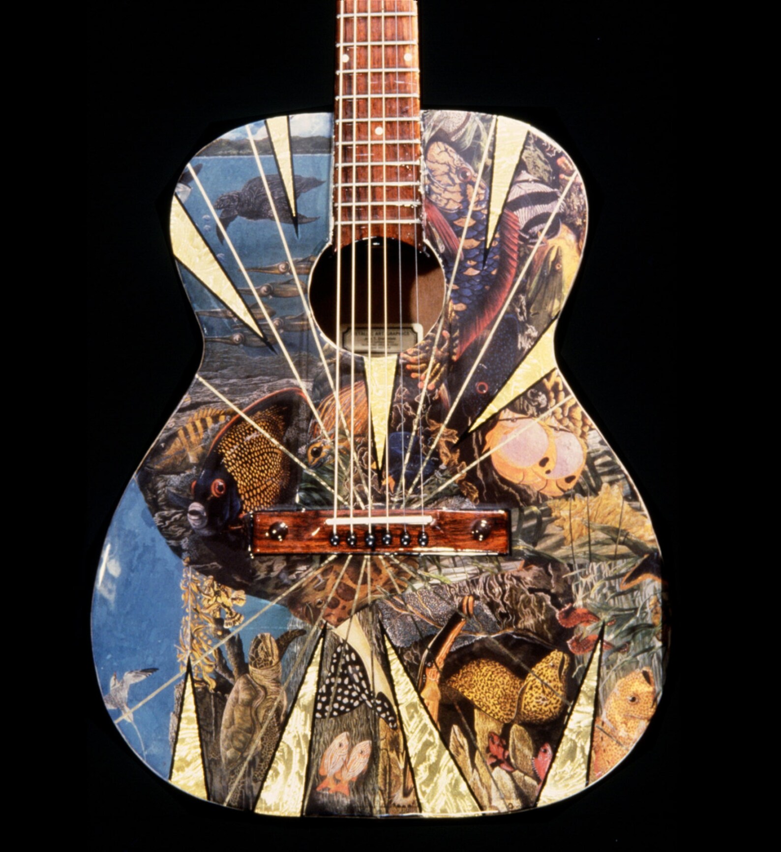 Underwater Sea Turtle Guitar | Etsy