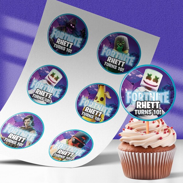 Fortnight Cake Toppers - Etsy