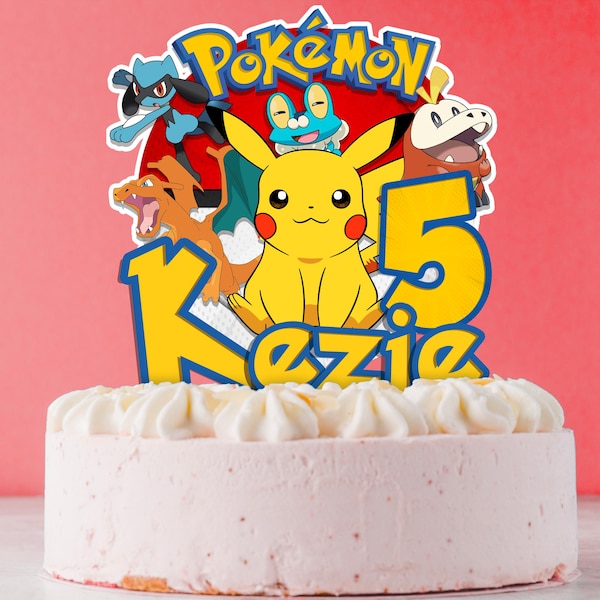 Pokemons Cake Topper - Etsy