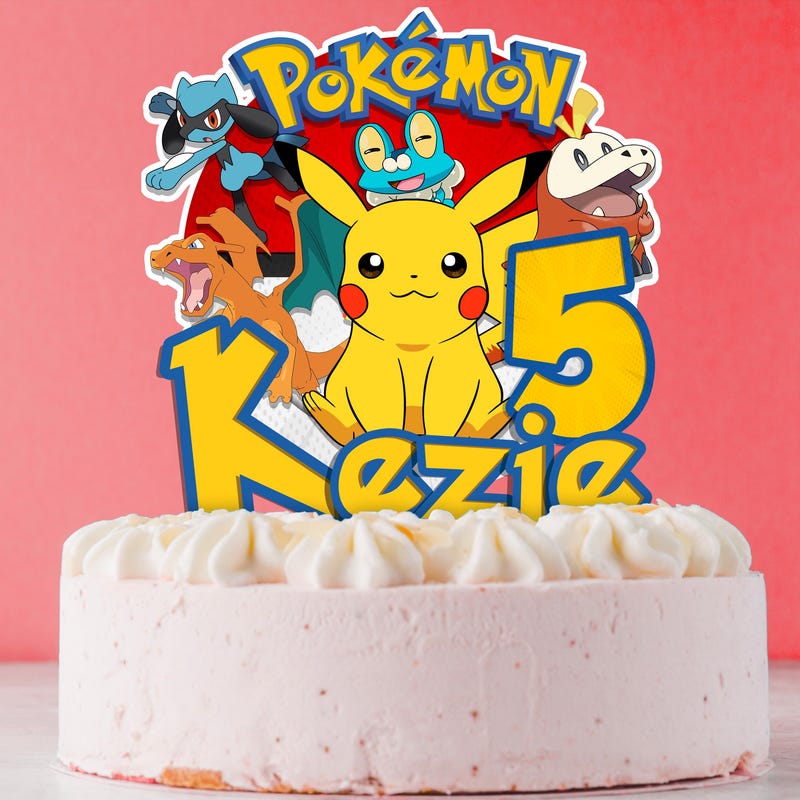 Pokemons Cake Topper - Etsy