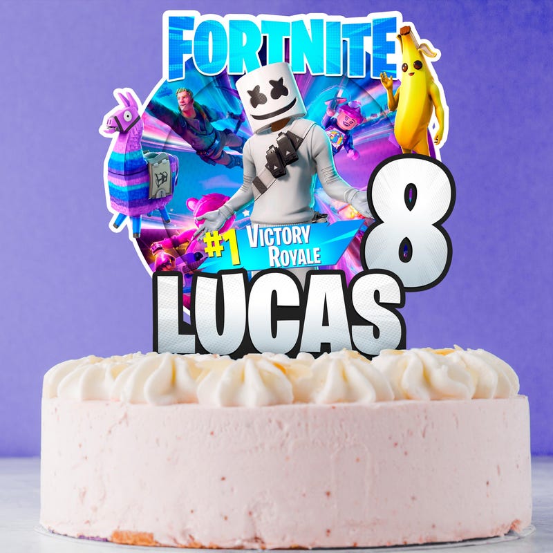 Fortnight Cake Topper - Etsy