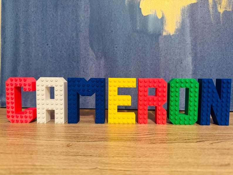 Building Brick-inspired Letters, Personalized Brick Name, Custom 3D ...