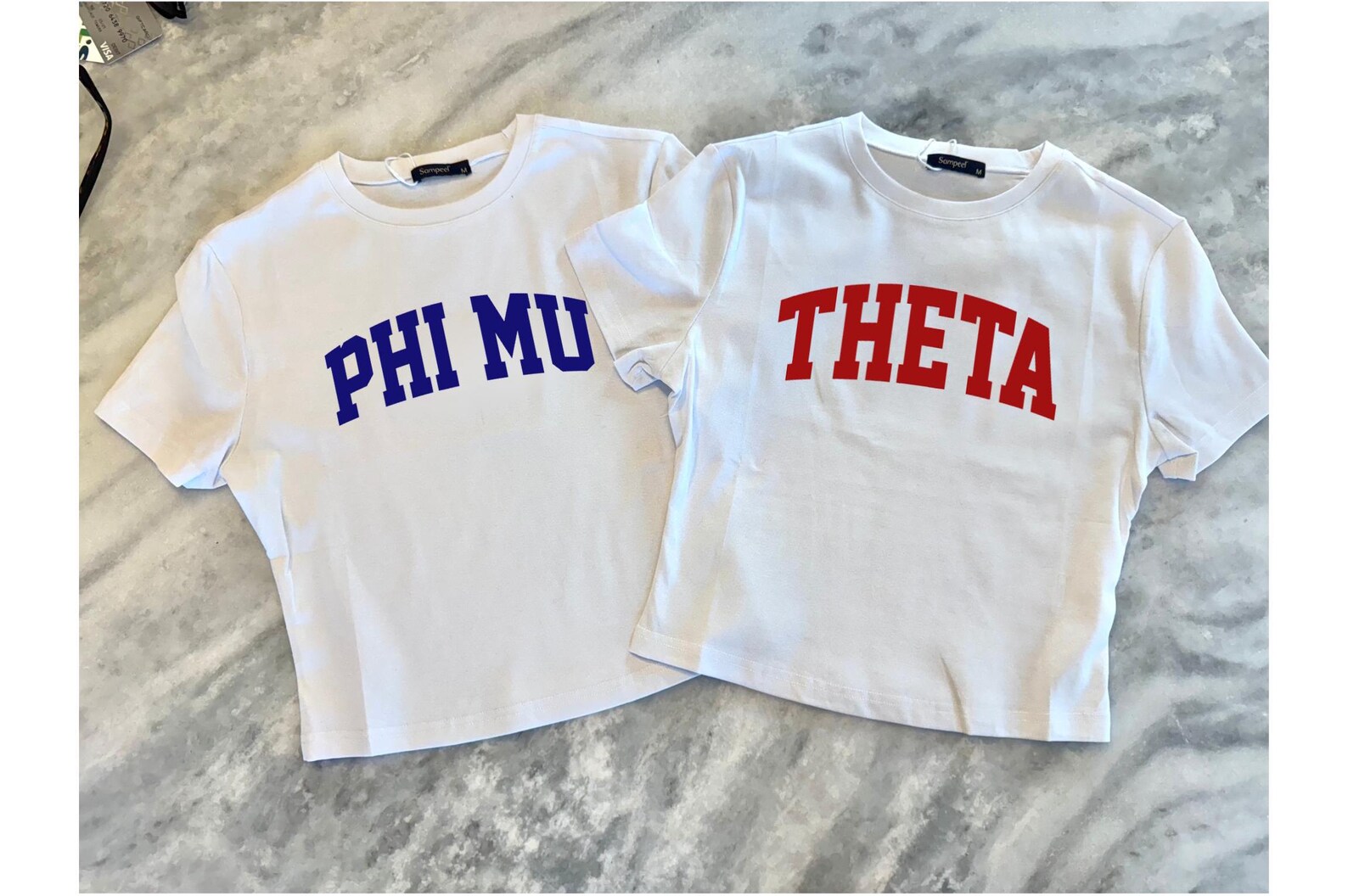 Custom Sorority Crop Top Baby Tee: Greek College Apparel - Etsy