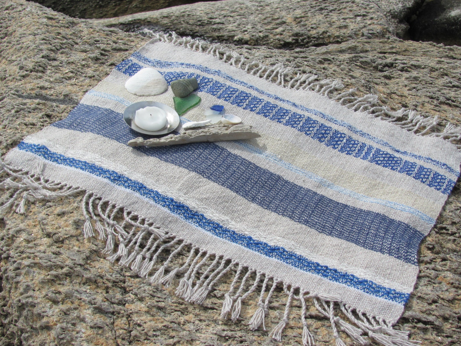 Small Meditation Altar Cloth Table Mat Ocean Sea Blue Water - Etsy