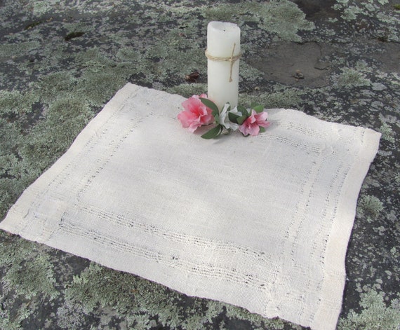 Natural White Linen Altar Cloth Table Mat Small Spiritual | Etsy