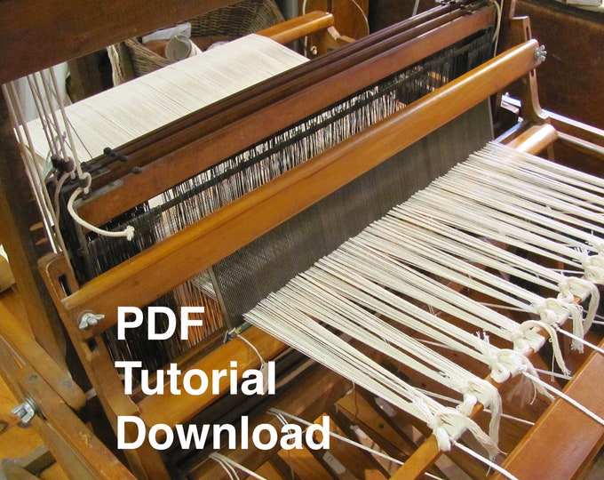Table or Floor Loom Weaving Instructions, Easy How to Set up Warp ...