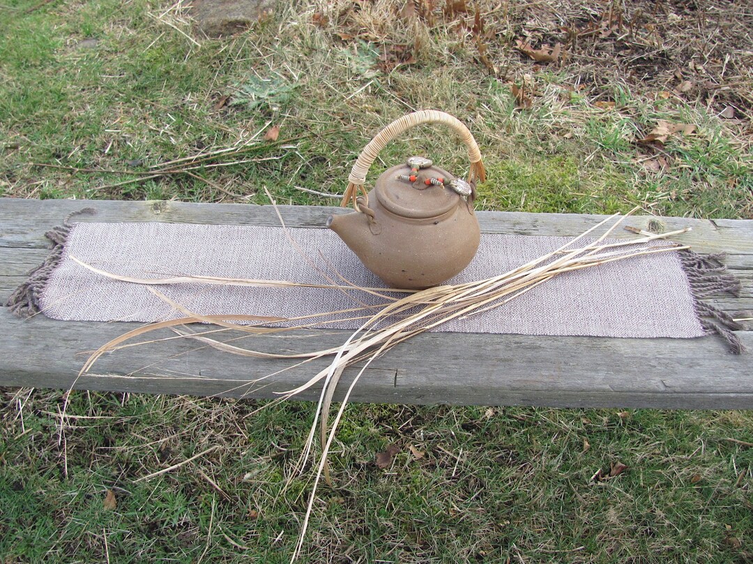 Zen Serenity Tea Chabu, Chaxi Table Runner, Handmade Woven Meditation ...