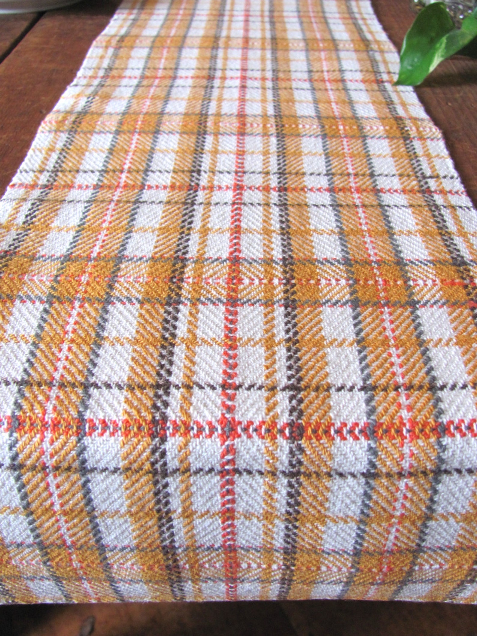 Fall Plaid Table Runner Autumn Harvest Thanksgiving Modern | Etsy