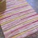 Etsy's Pick Pink Yellow Sunrise Wool Rag Rug, Artisan Hand Woven Modern ...