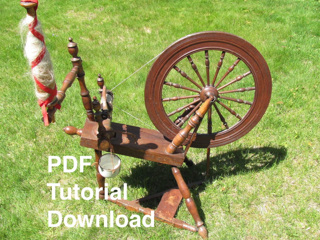Handmade Linen Yarn Flax Hand Spinning Tutorial, Treadle Wheel Beginner ...