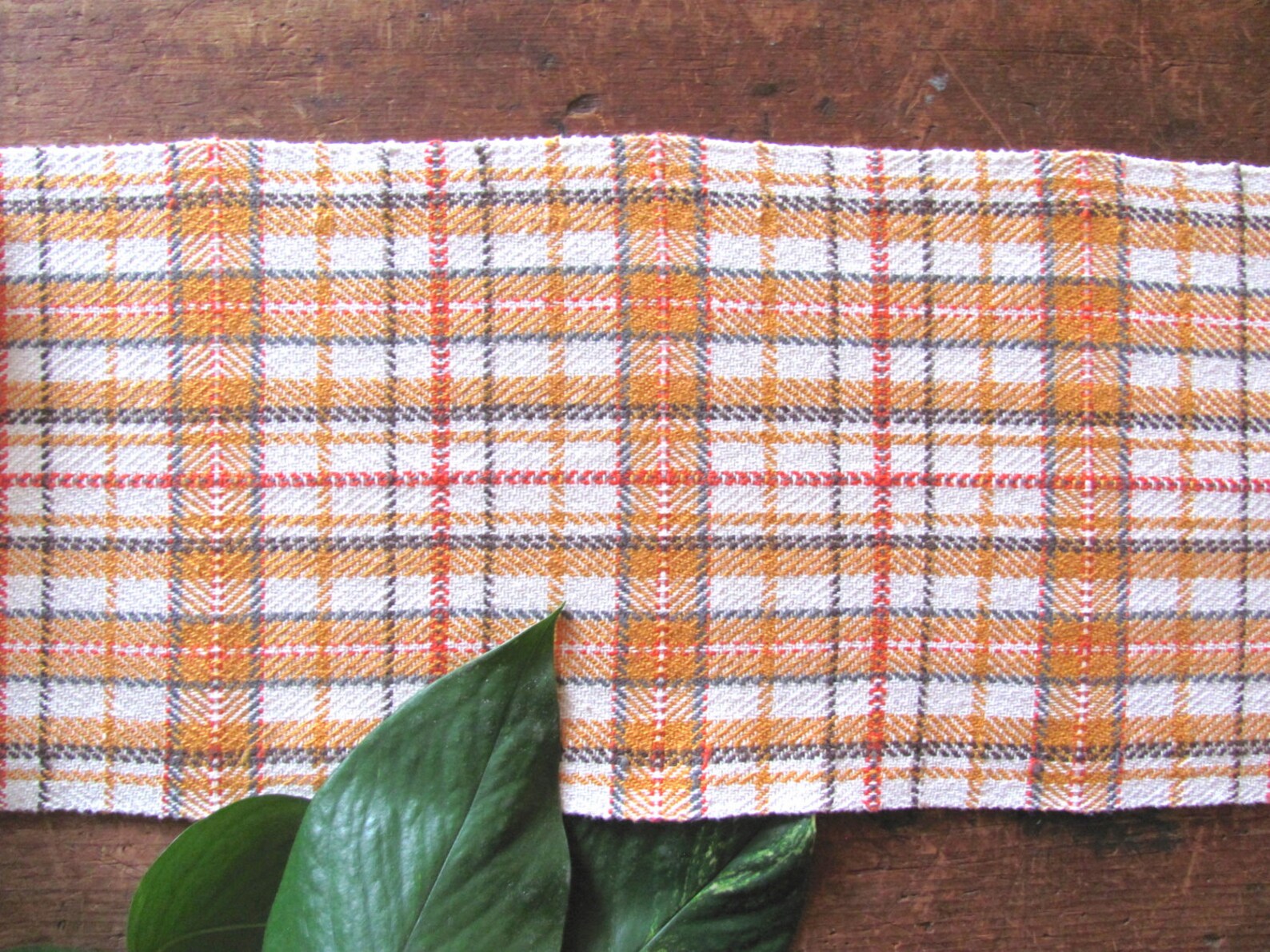 Fall Plaid Table Runner Autumn Harvest Thanksgiving Modern | Etsy