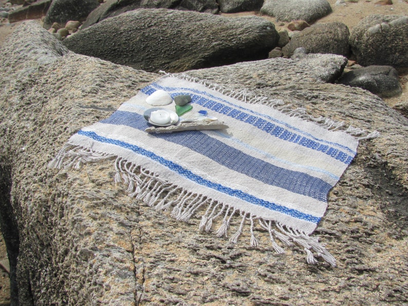 Small Meditation Altar Cloth Table Mat Ocean Sea Blue Water - Etsy