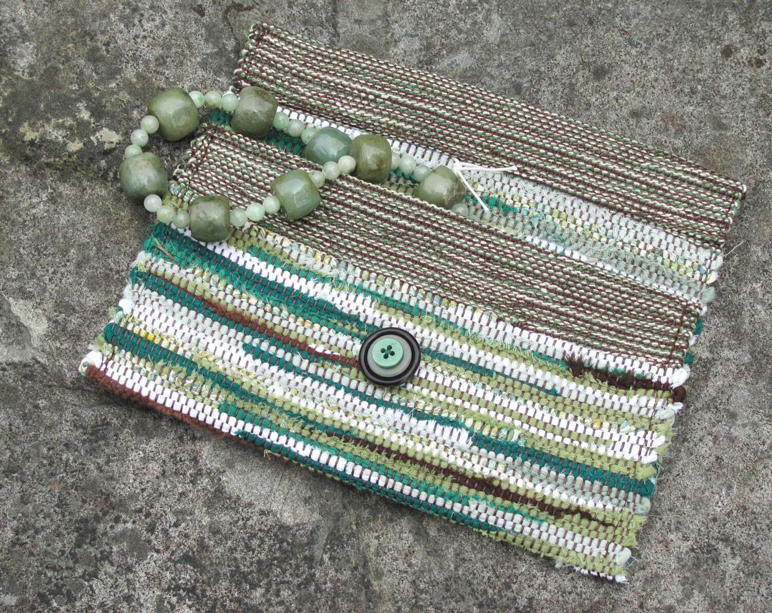 Boho Cloth Wallet Clutch Purse Small Handmade Woven Fabric - Etsy