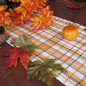 Fall Plaid Table Runner Autumn Harvest Thanksgiving Modern | Etsy