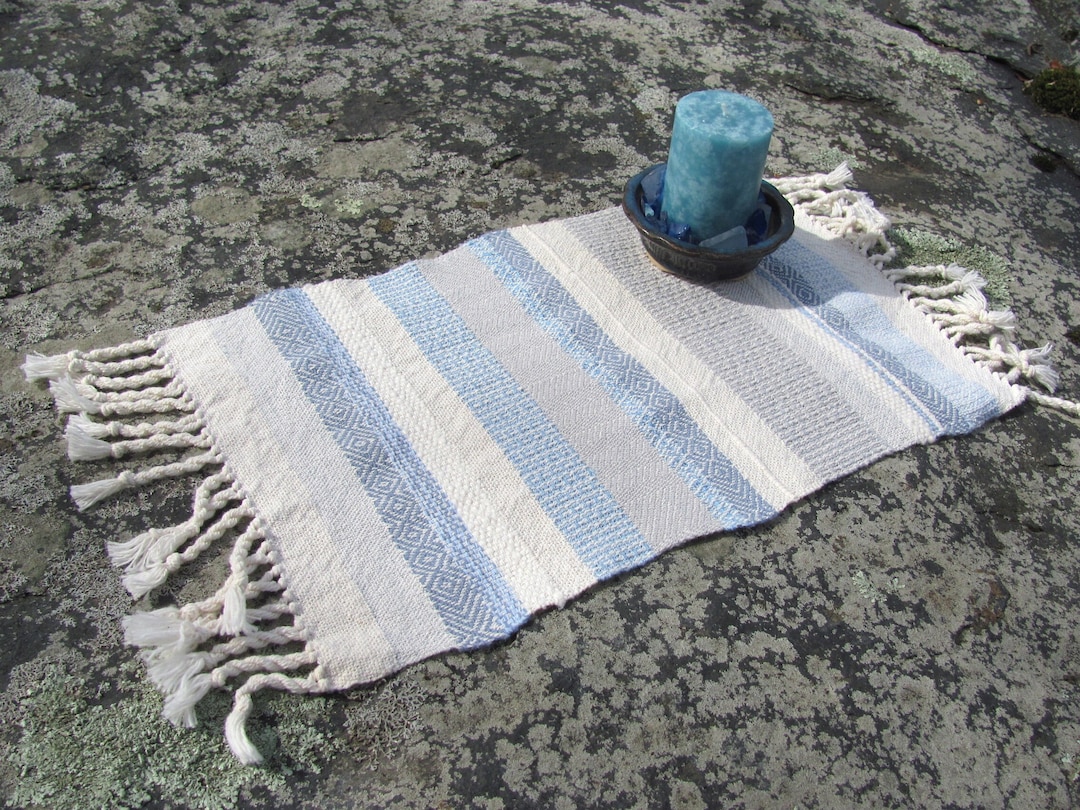 Spiritual Serenity Meditation Altar Cloth Table Mat, Handmade Artisan ...