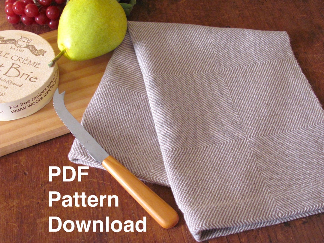 Table or Floor Loom Weaving Pattern Draft PDF, 4 H Harness Shaft ...