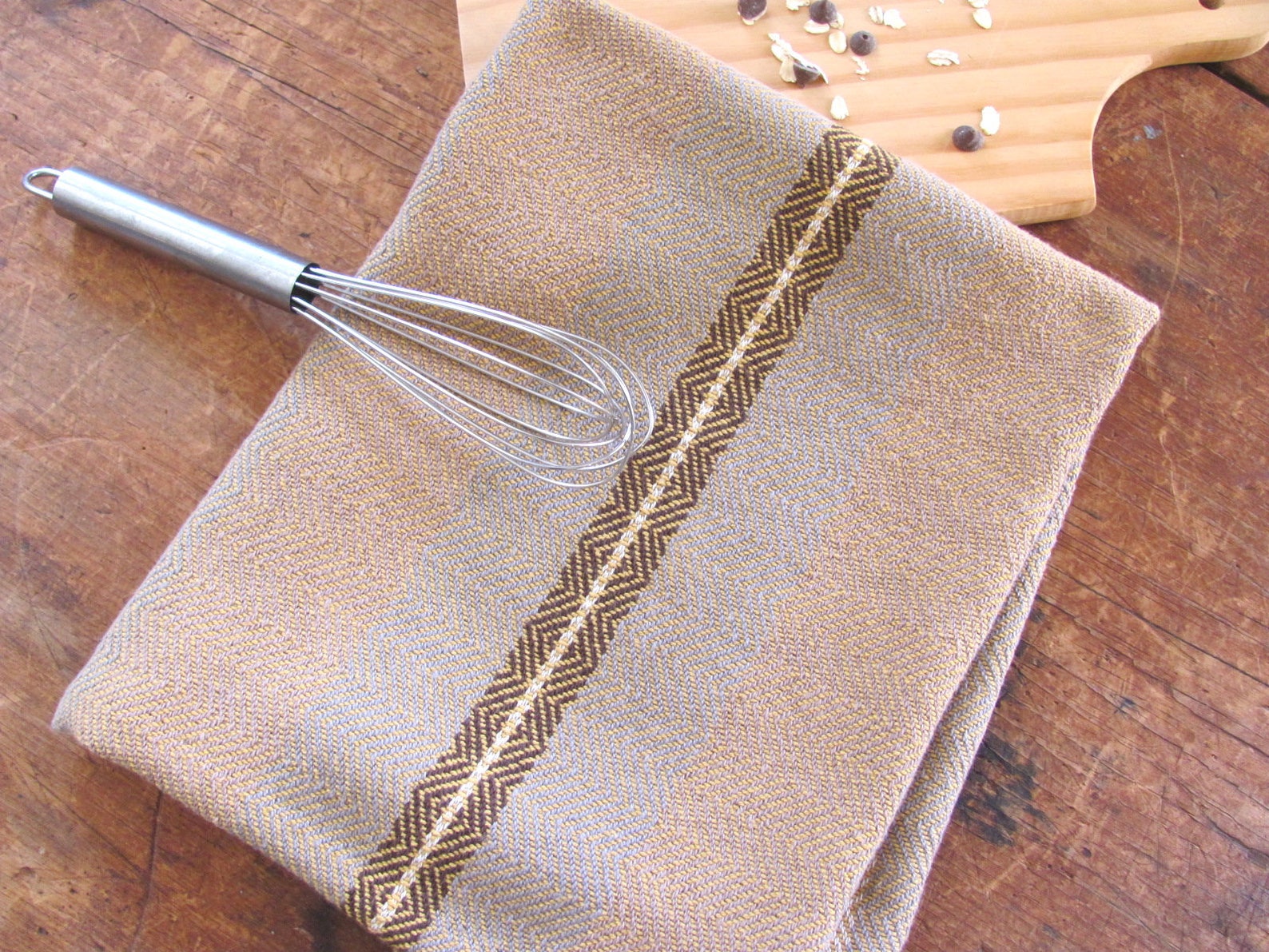 Artisan Hand Woven Kitchen Dish Towel, Modern Farmhouse Rustic French ...