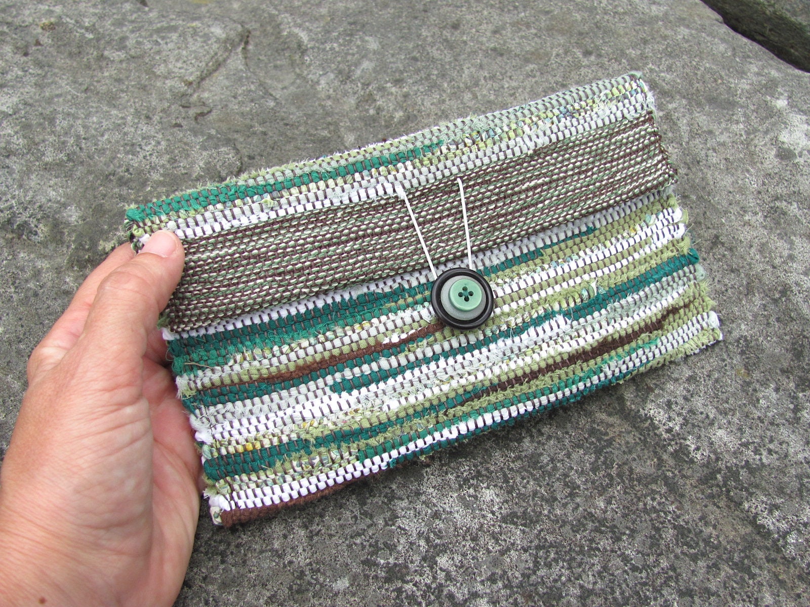 Boho Cloth Wallet Clutch Purse Small Handmade Woven Fabric - Etsy