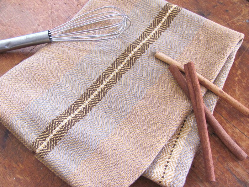 Artisan Hand Woven Kitchen Dish Towel, Modern Farmhouse Rustic French ...