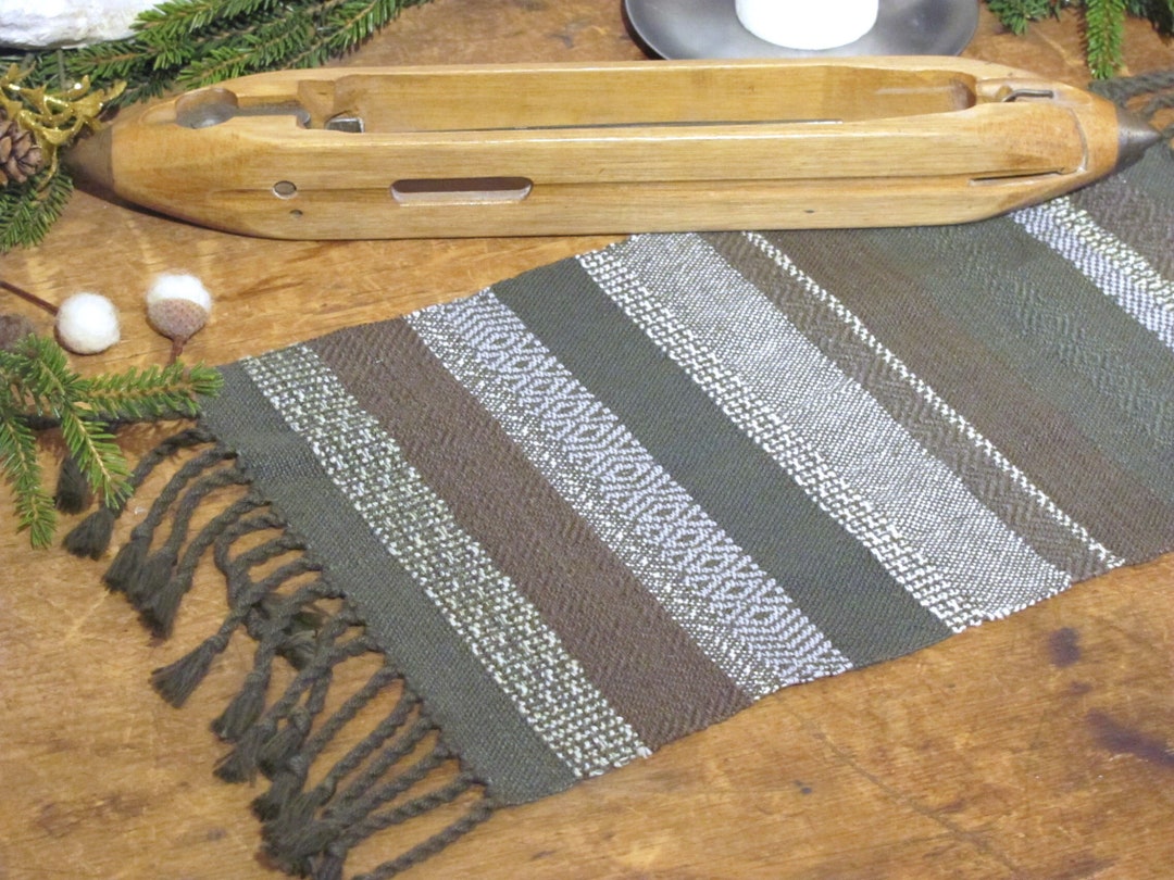 Earth Element Small Altar Cloth, Artisan Hand Woven in Woodland Green ...