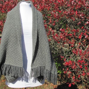Hand Woven Wool Cape Cloak Shrug Cardigan Blanket Coat Cocoon - Etsy