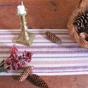 Cranberry Red Table Runner Long Narrow Table Runner Artisan | Etsy