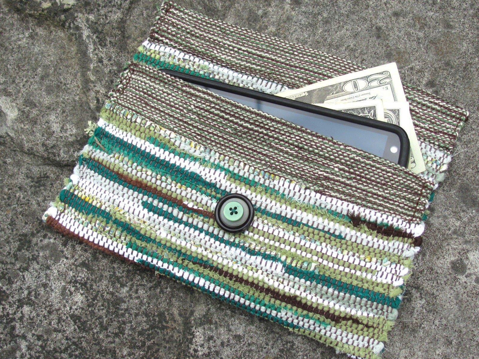 Boho Cloth Wallet Clutch Purse Small Handmade Woven Fabric - Etsy