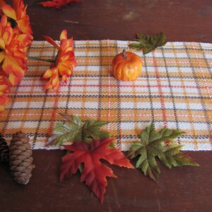 Fall Plaid Table Runner Autumn Harvest Thanksgiving Modern | Etsy