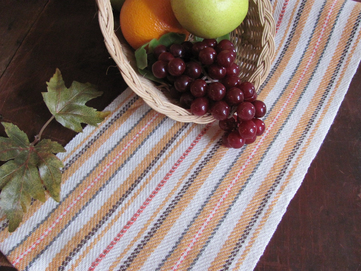 Bittersweet Gold Autumn Harvest Artisan Woven Fall Table - Etsy