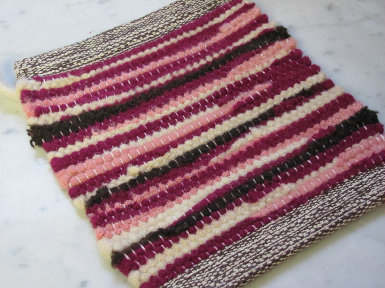 Modern Kitchen Wool Pot Holder Handmade Oven Hot Pad Artisan - Etsy