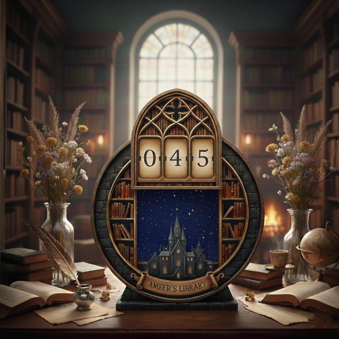 Custom Books Read This Year Tracker, Elegant Library Reading Tracker ...