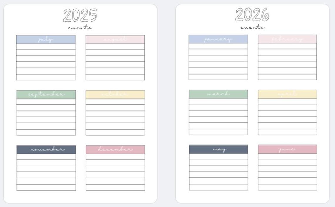 Editable Teaching Planner 2025 - 2026 - Etsy