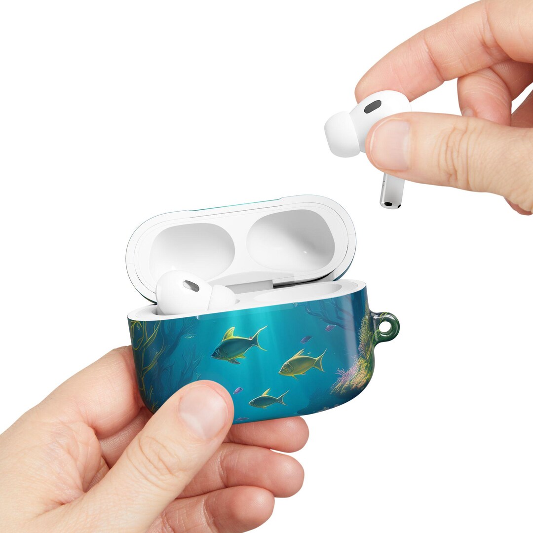 Underwater Paradise AirPod Case - Ocean Life Design, Cute Gadget Cover, Fish Theme, Aquarium ...